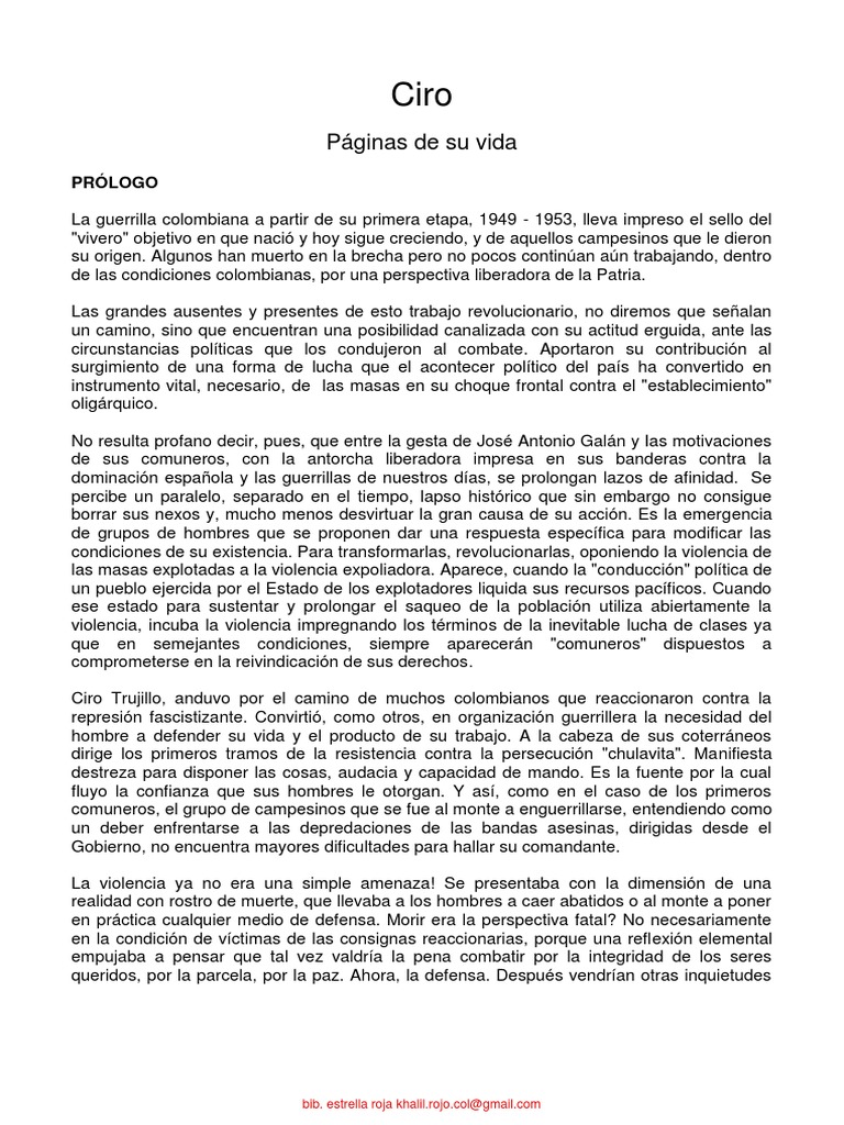 Ciro Trujillo - Paginas de Su Vida | PDF