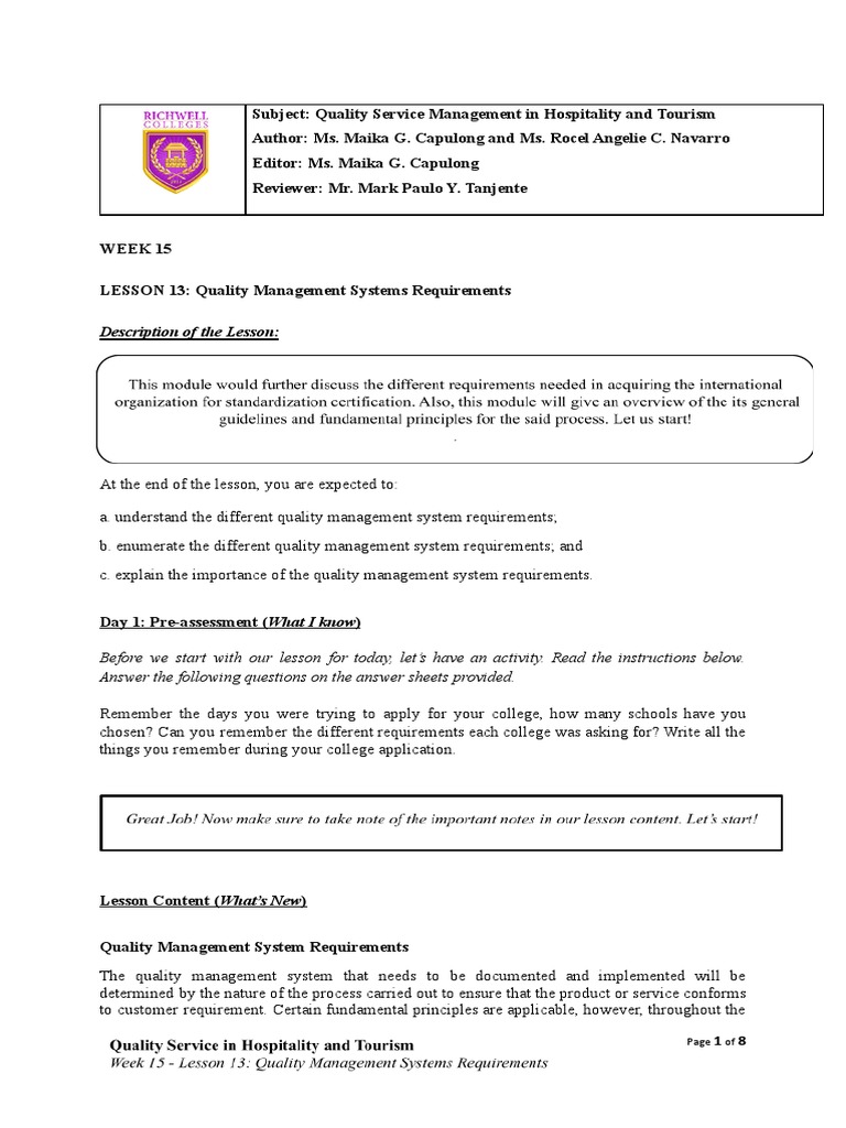 Week 15 QSM | PDF | Business