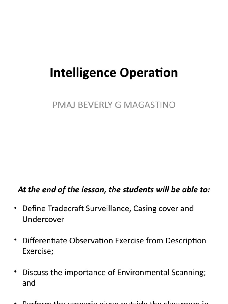 PSBRC Module 5 - Intel Operation | PDF | Social Science