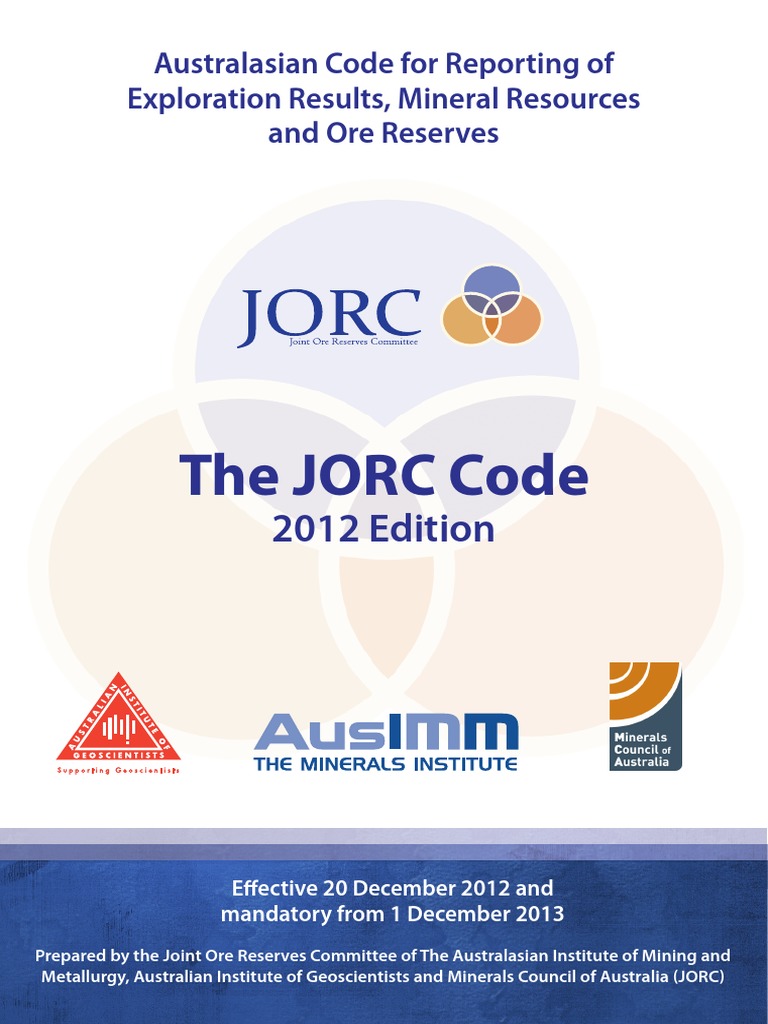 Jorc Code 2012 Tema 8 | PDF