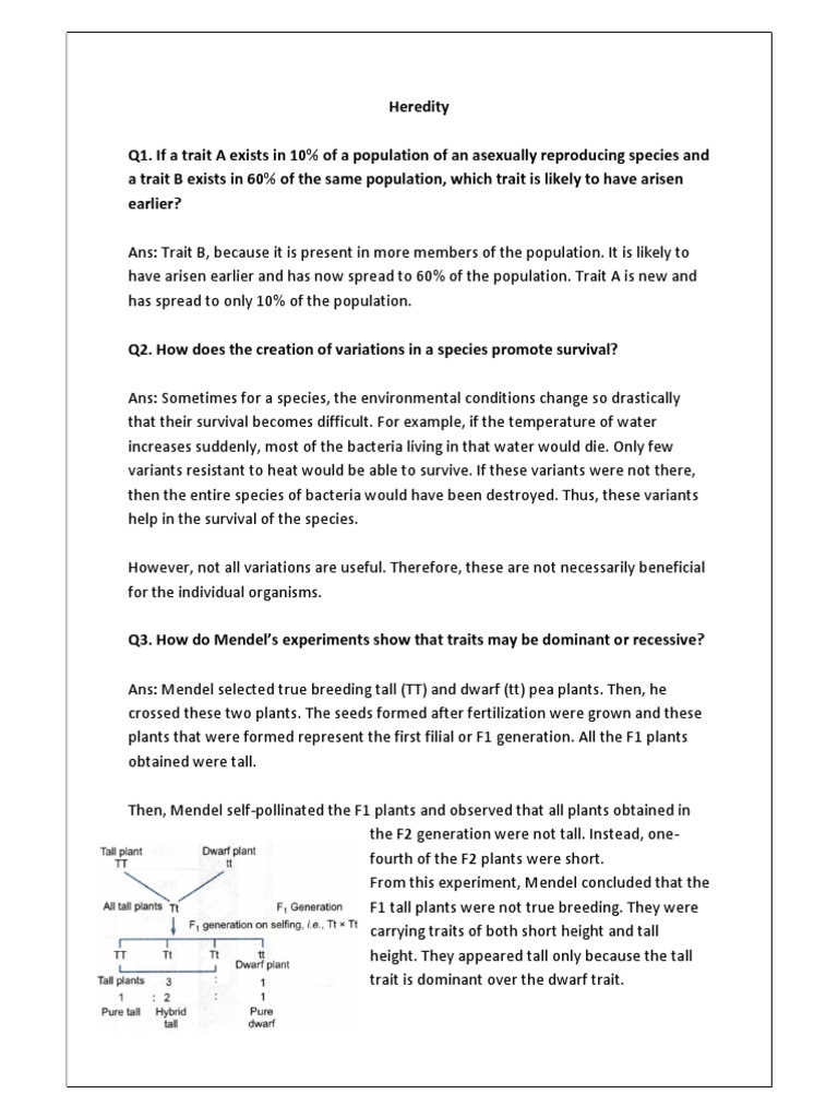 Heredity | PDF | Sex | Reproduction