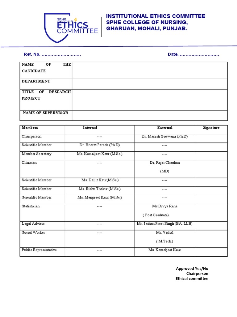 Approval Commitee | PDF