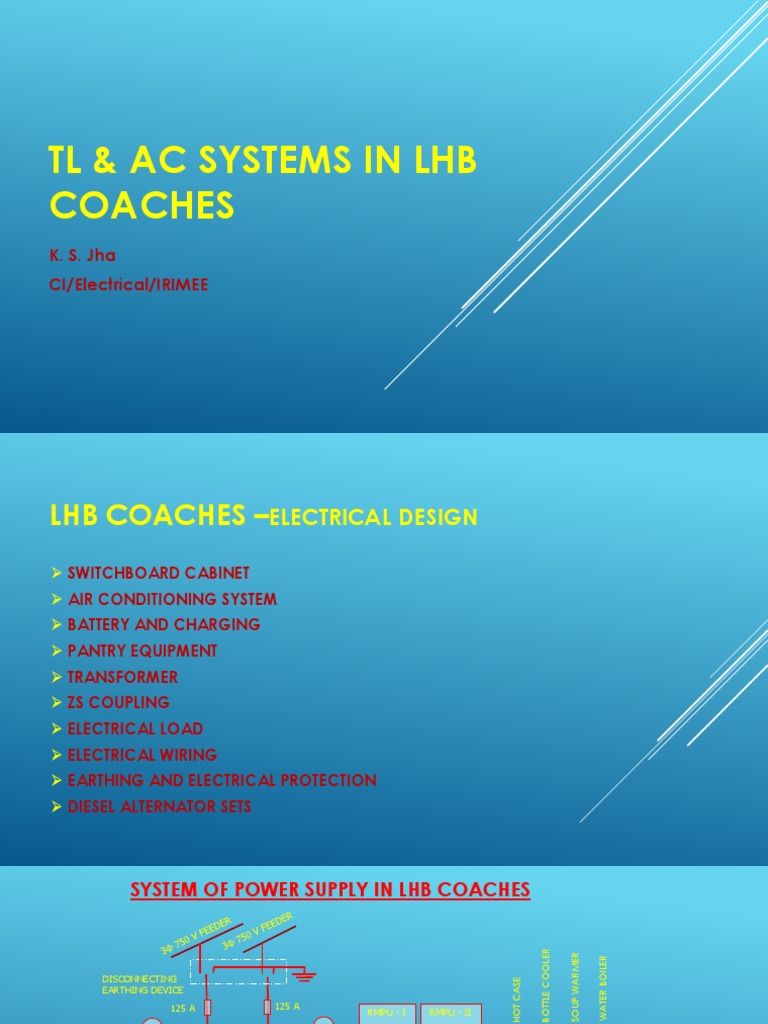 LHB Coach TL AC Systems | PDF | Electrical Connector | Ac Power Plugs ...