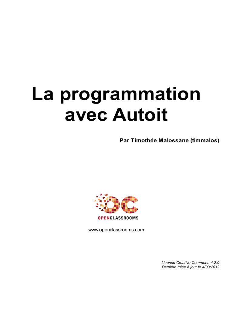 La Programmation Avec Autoit | PDF