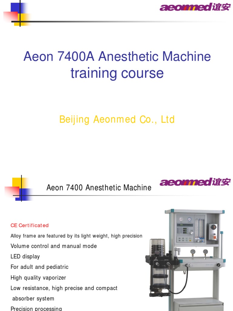 Aeon7400A anesthetic machine | PDF
