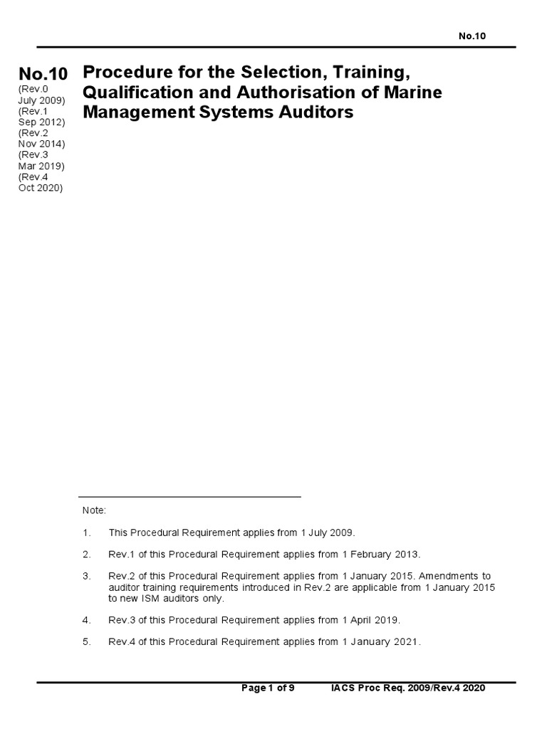 IACS Pr10rev4 | PDF | Audit | Regulatory Compliance