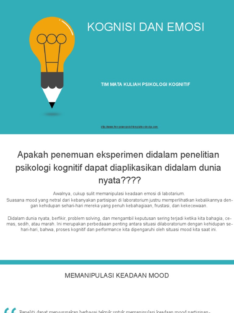 Kognisi Dan Emosi Ppt (Pert.7) (1) | PDF