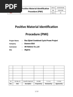 Positive Material Identification Procedure: Index | PDF | Calibration | Verification And Validation