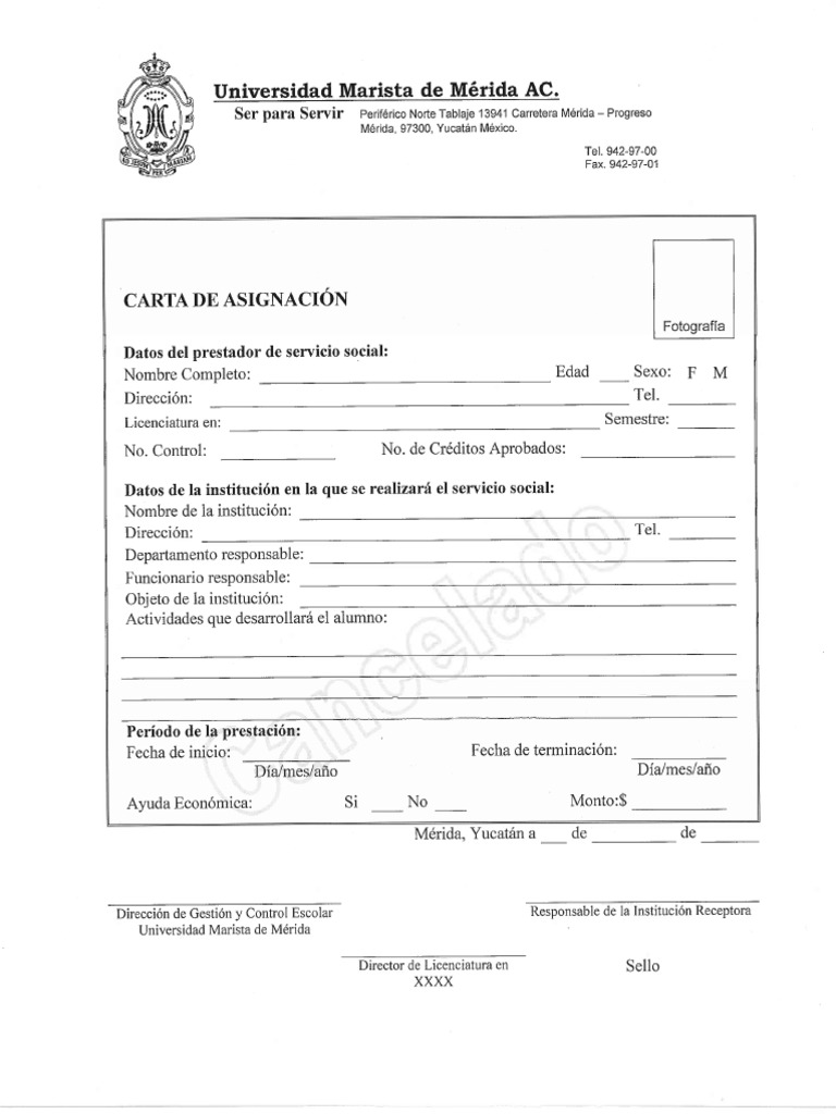 Formatos para Servicio Social 2018 | PDF