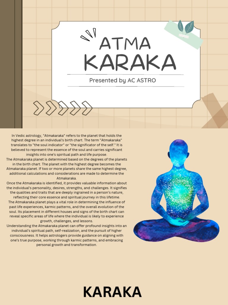 Atma Karaka in Vedic Astrology | PDF