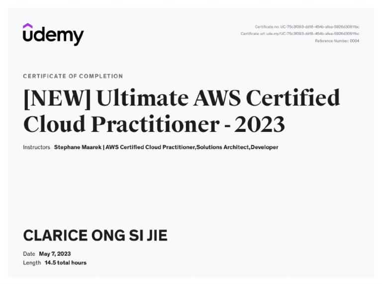 Udemy Cloud Practitioner | PDF