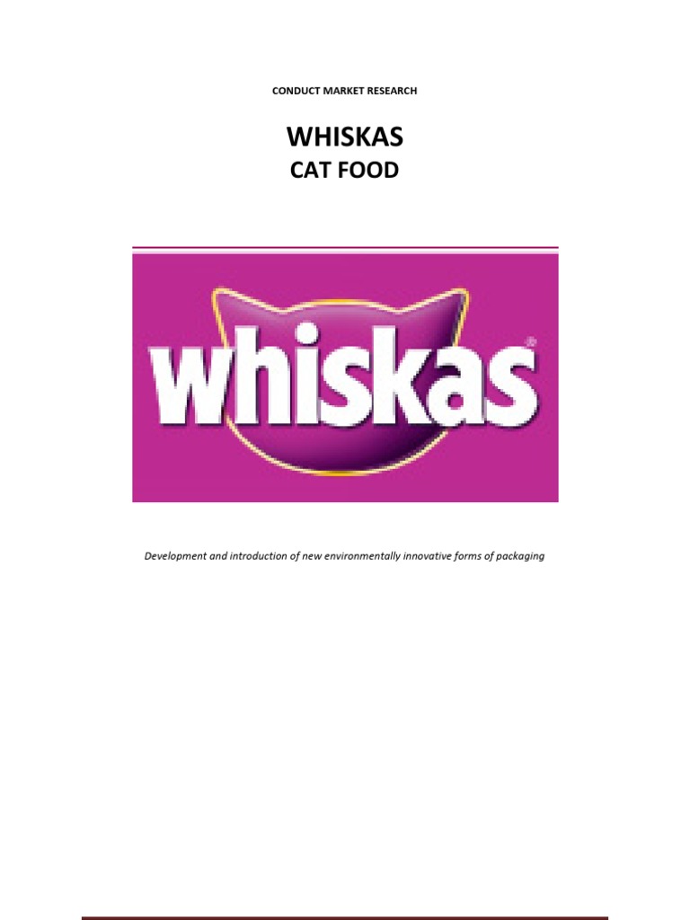 Whiskas Cat Food | PDF | Packaging And Labeling | Sustainability