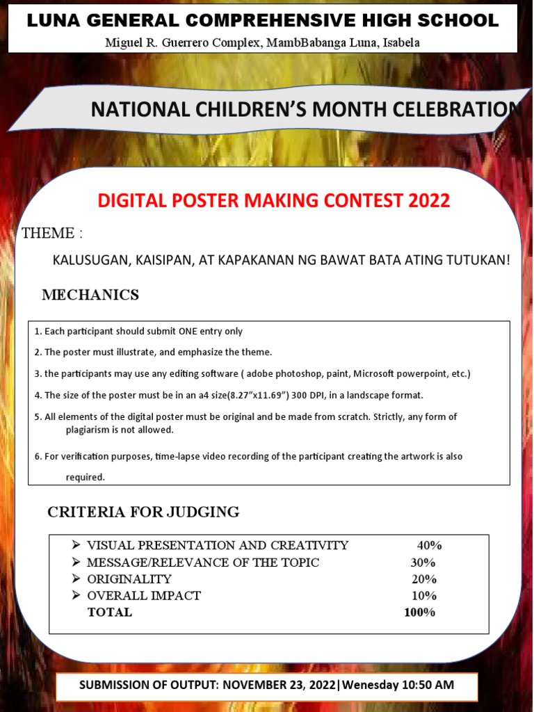 Criteria For Digital Poster Making | PDF