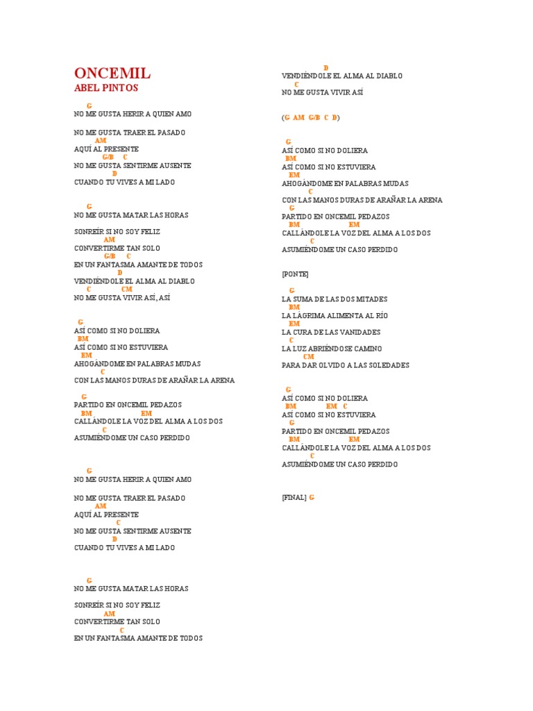 Abel Pintos - Oncemil | PDF