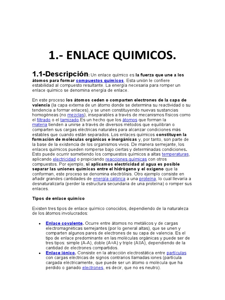 Enlaces Quimicos Pdf