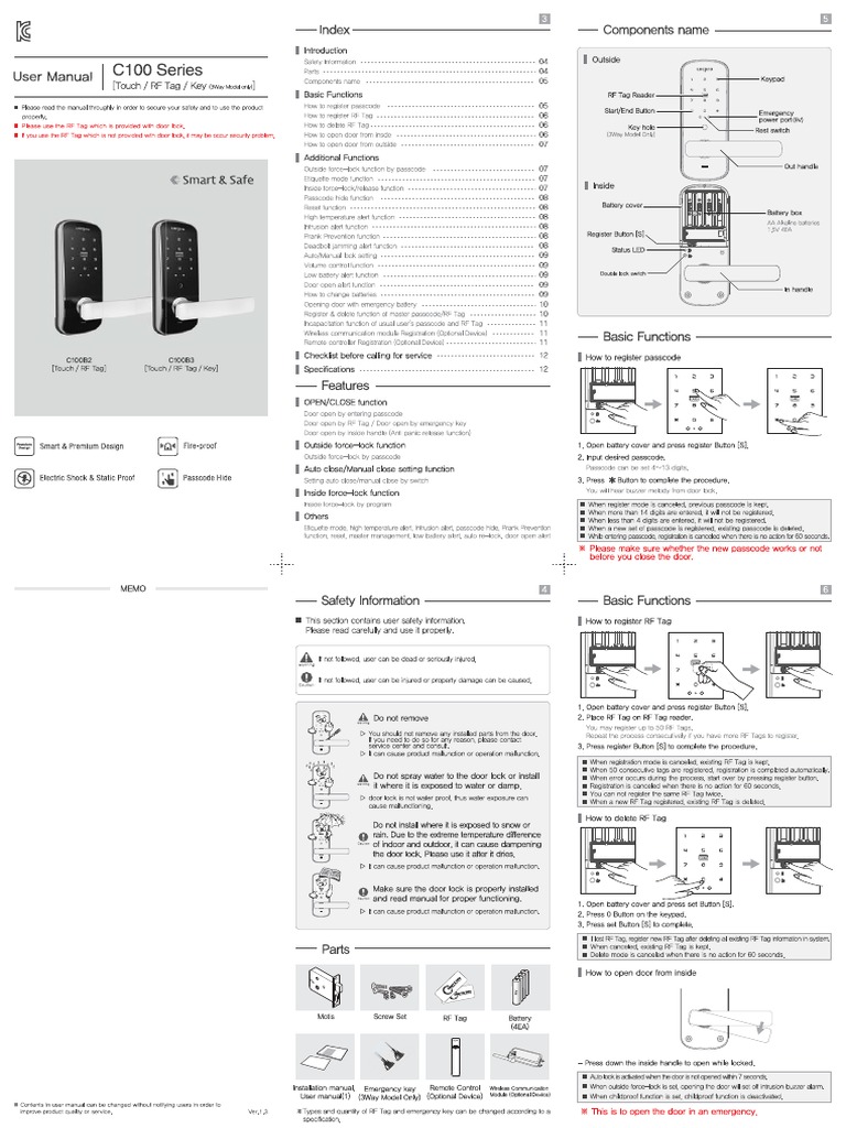 C100 User Manual | PDF