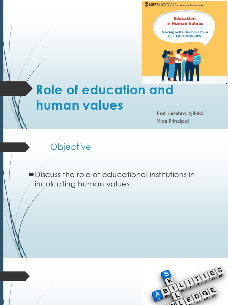 Role of Education and Human Values | PDF | Ahimsa | Love