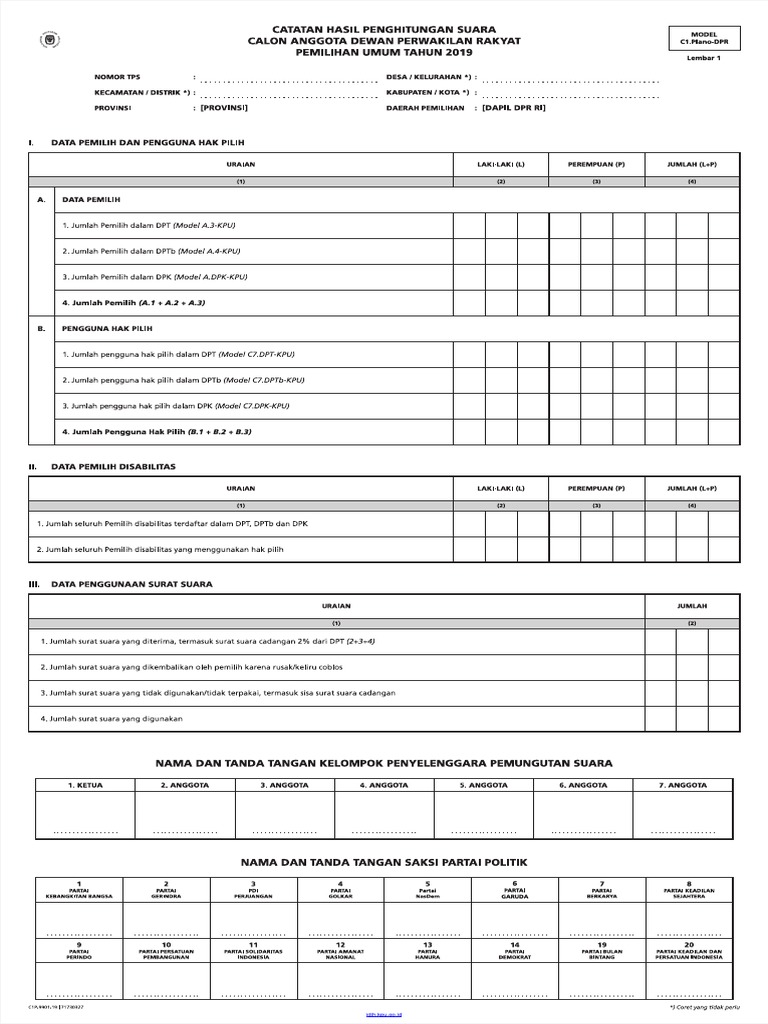 C1. Plano-DPR RI | PDF C1. Plano-DPR RI | PDF