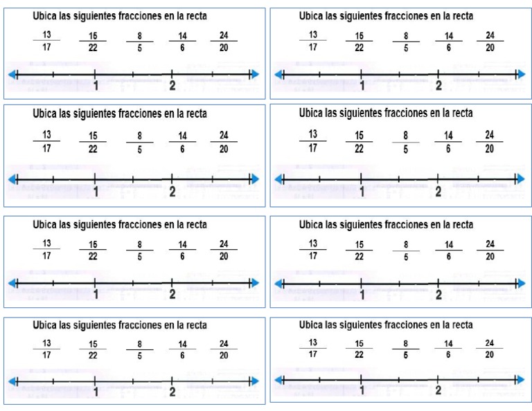 Fracciones en Una Recta 2 | PDF