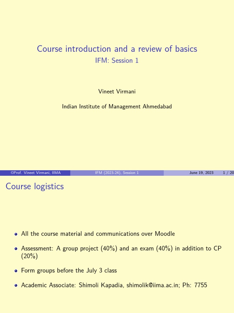 IFM 2023 24 Session 1 Slides | PDF | Capital Asset Pricing Model | Swap ... IFM 2023 24 Session 1 Slides | PDF | Capital Asset Pricing Model | Swap ...