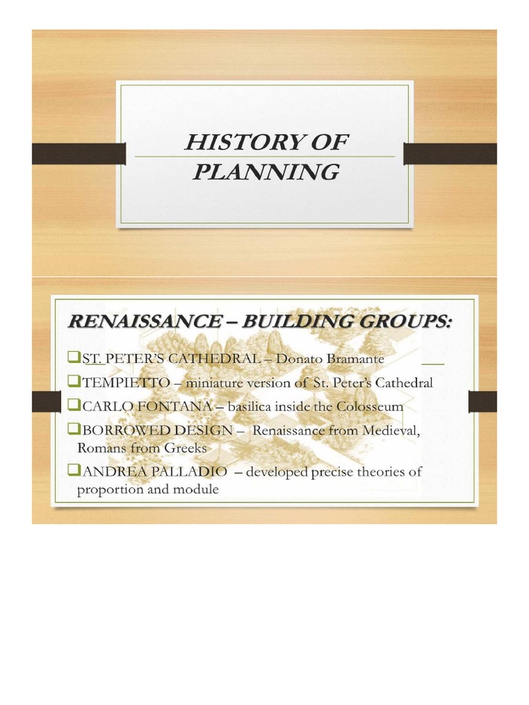 Architecture Planning 1 - Week 3 | PDF