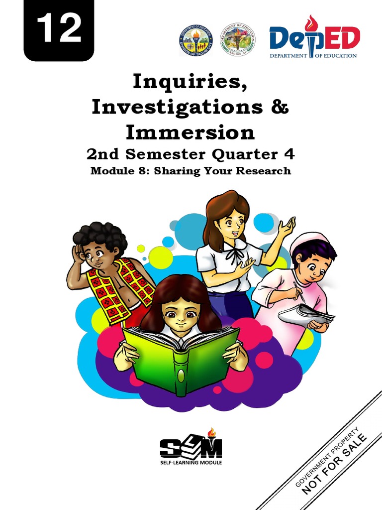 Quarter 4 Module 8 Sharing Your Research | PDF