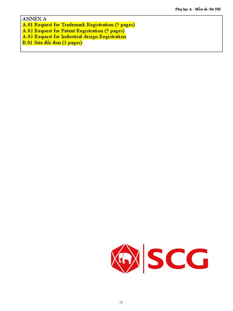 Annex - SCG IP Compliance Book | PDF