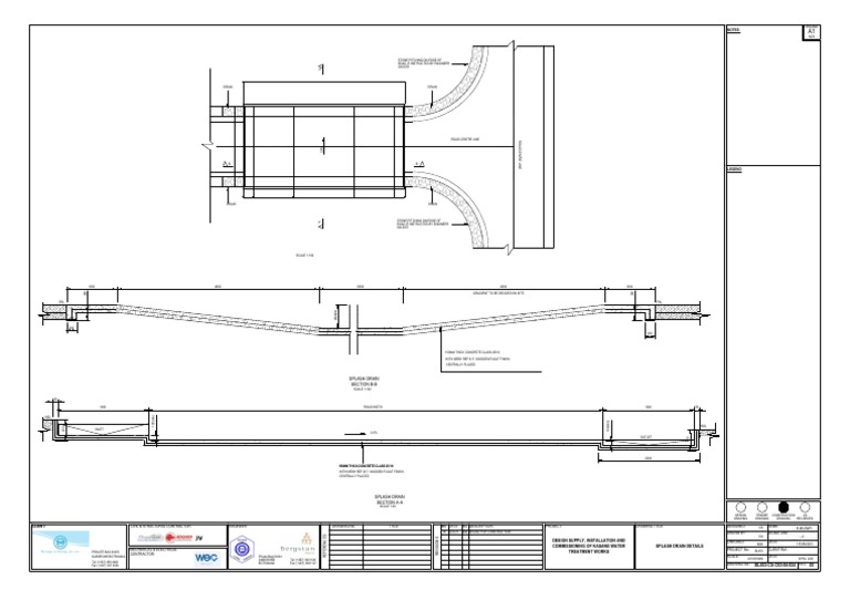 Splash Drain Plan & Details | PDF