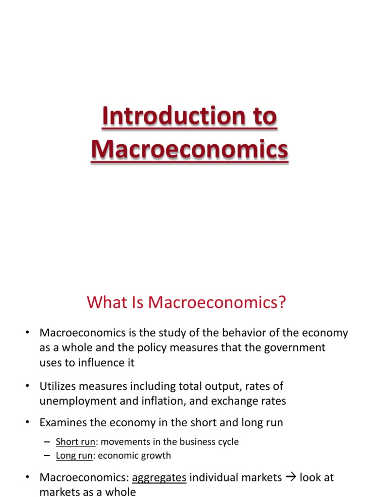 Introduction To Macroeconomics | Download Free PDF | Macroeconomics ...