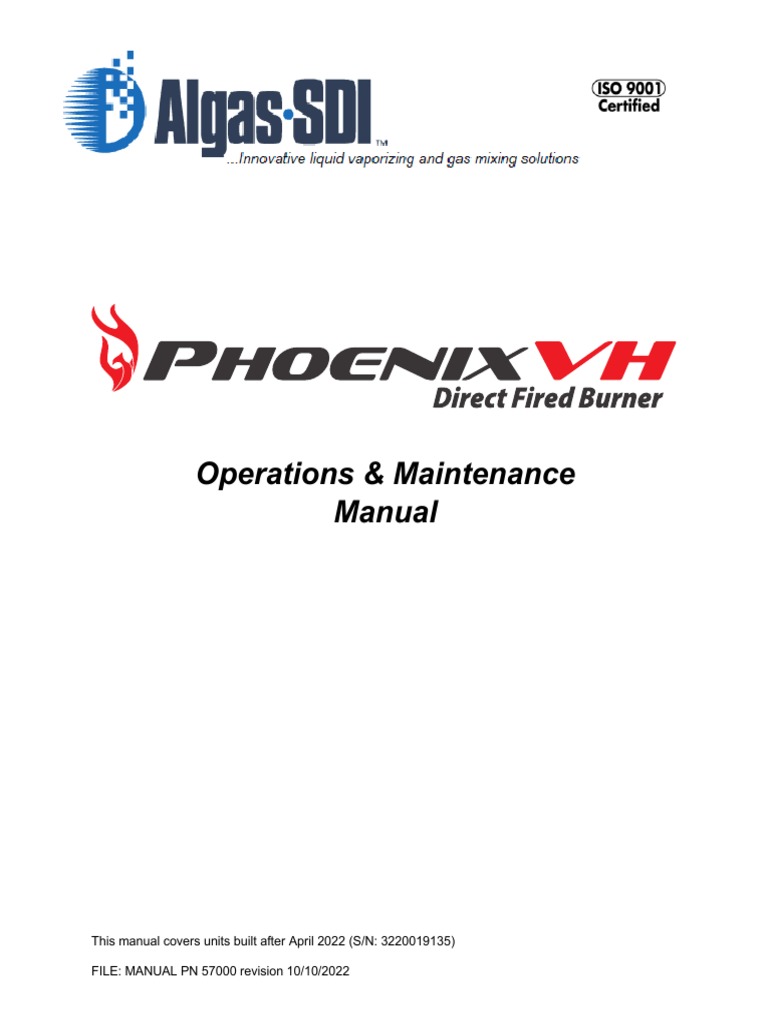 Manual Pn 57000 Phoenix Vh 10 10 22 Pdf