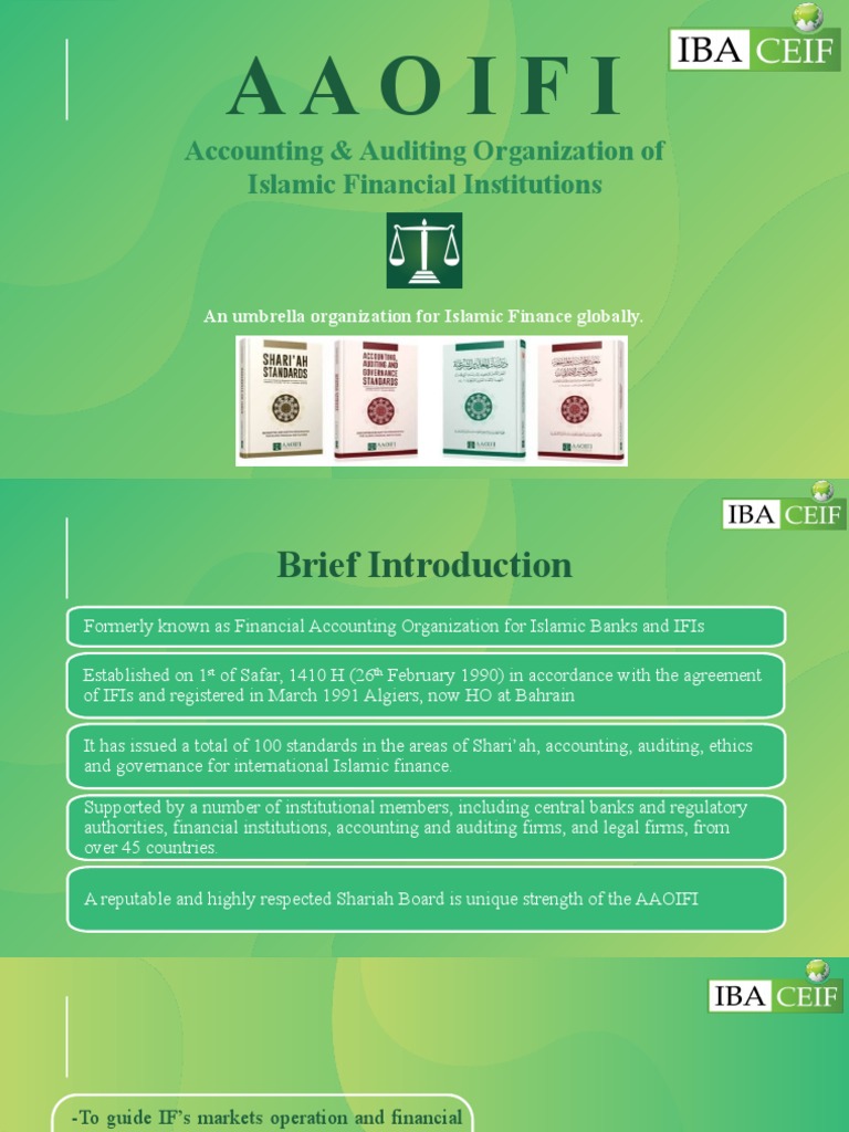 AAOIFI Introduction Feb2023 | PDF