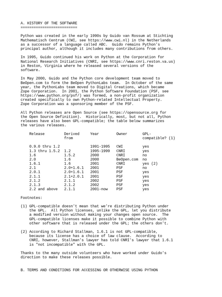 License Python | PDF