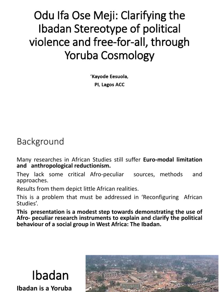 Odi Ifa Ose Meji | Download Free PDF | Nigeria | Stereotypes