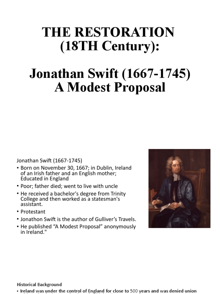 A Modest Proposal | PDF