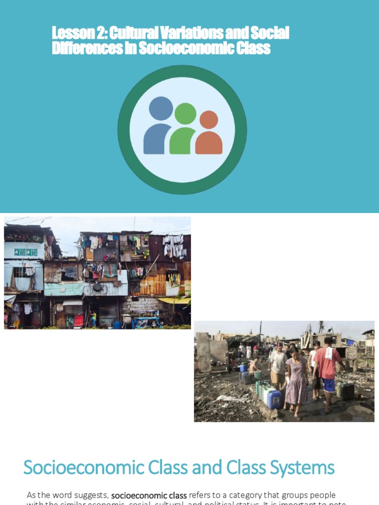 LESSON 2 - Socioeconomic Class | PDF