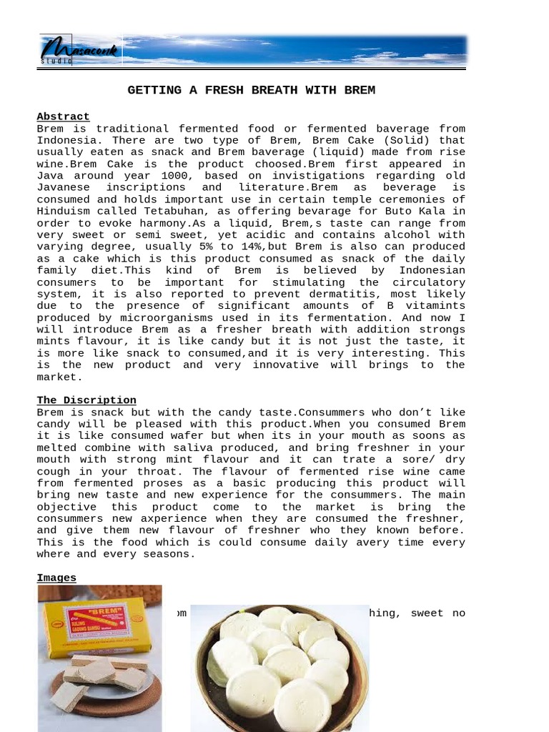 Contoh Proposal Produk Desain | PDF | Cooking, Food & Wine