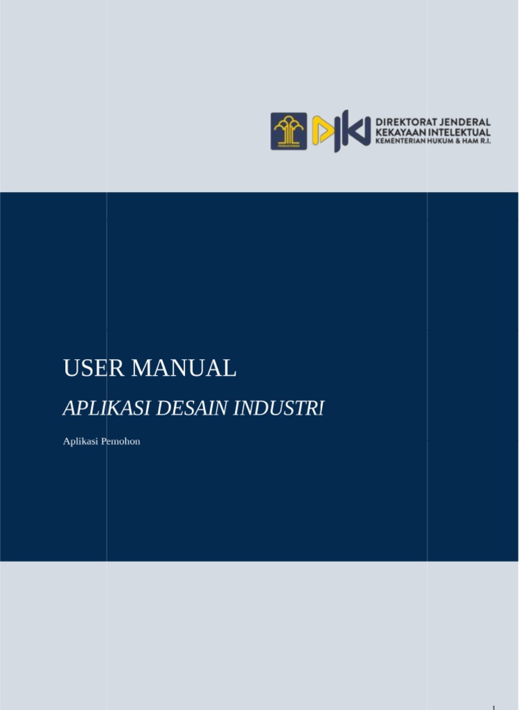 User Manual Aplikasi Desain Industri | PDF