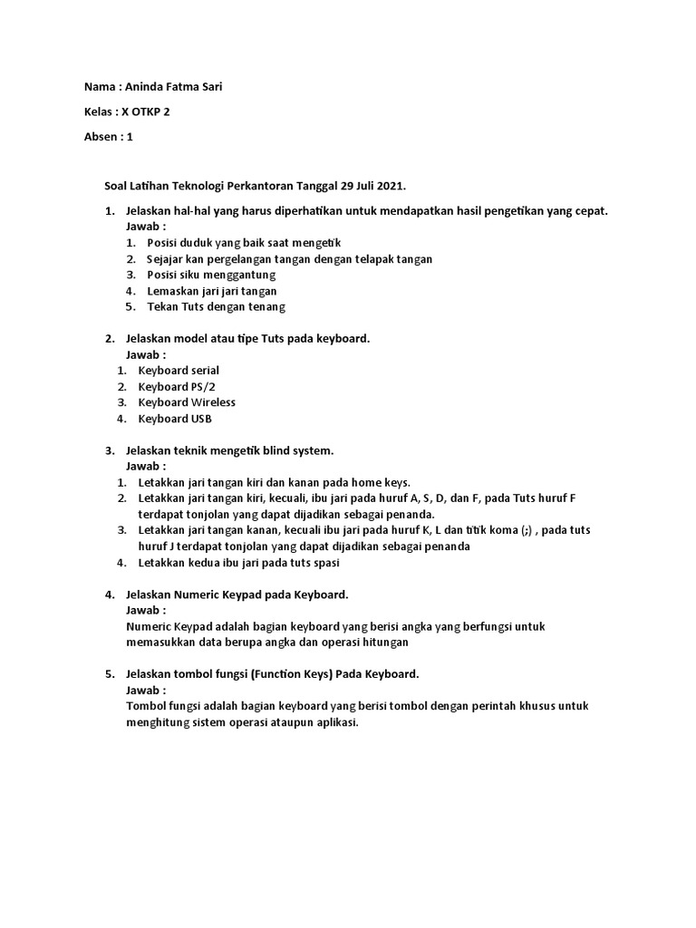 Tekper 29 Juli 2021 | PDF