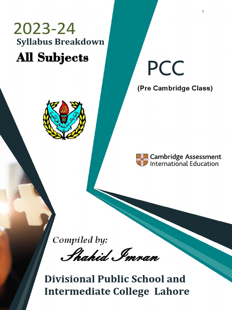 DPS Class PCC Syllabus Breakdown 2023-24 All Subjects | PDF | Science ...