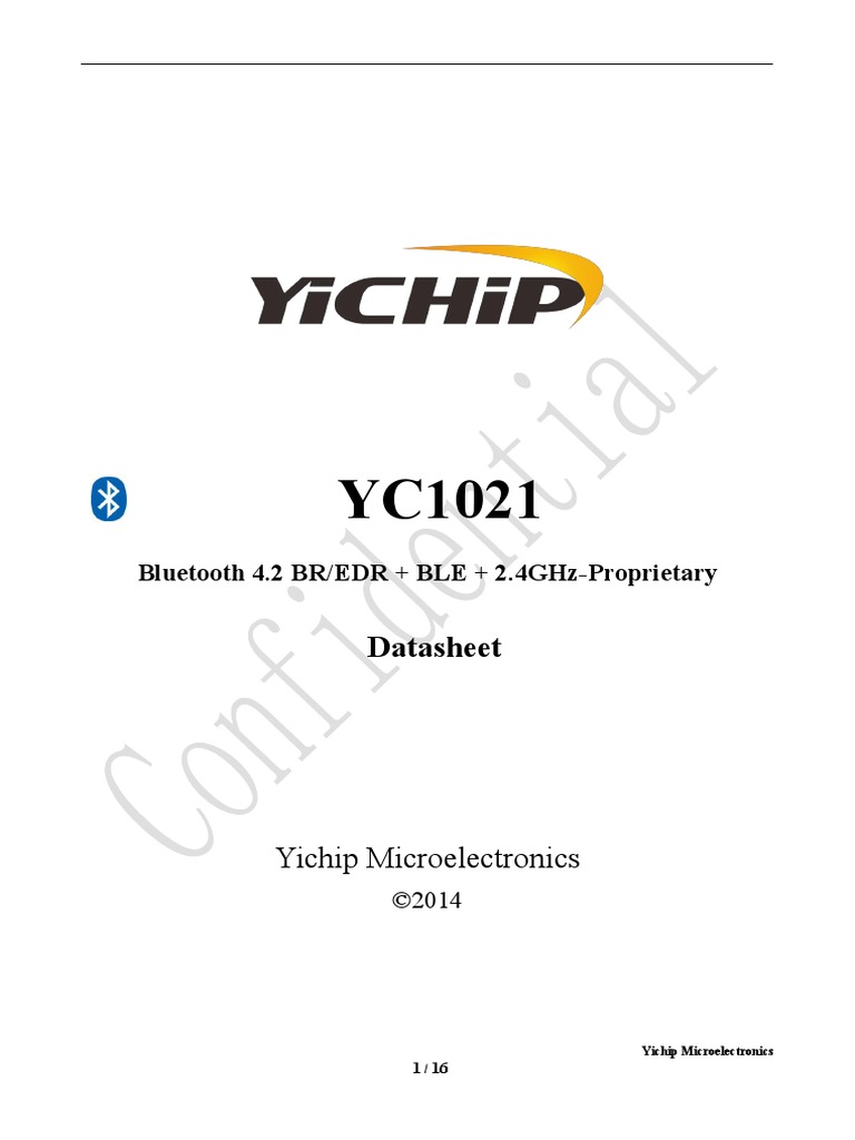 YC1021 datasheet_2.0_170508 | PDF