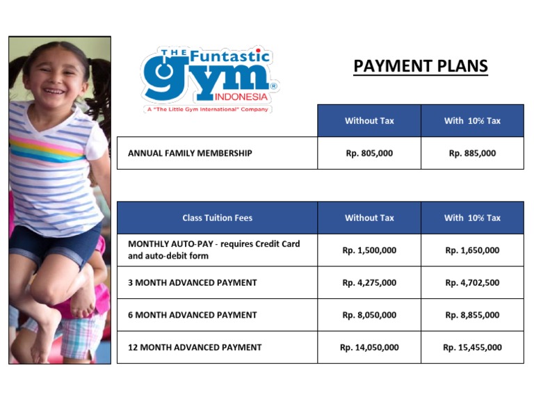 Little Gym Membership Fee Structure | PDF | Finance & Money Management