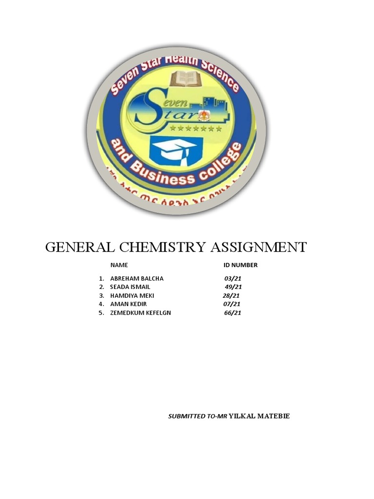 Chemistry Assignment | PDF | Ether | Chemistry