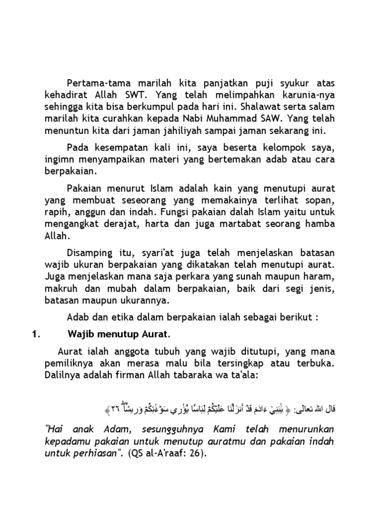 Teks Pidato Indo Uprak | PDF