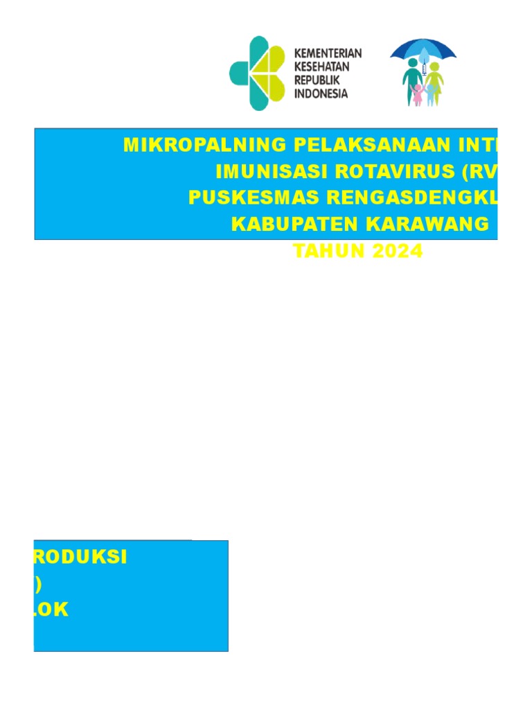 Microplaning Introduksi Rotavirus PKM Rengsadengklok 2024 | PDF
