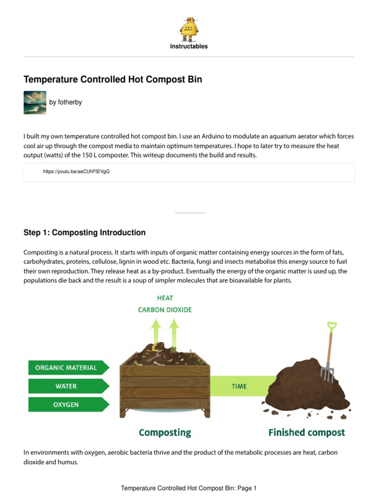 Temperature Controlled Hot Compost Bin | PDF