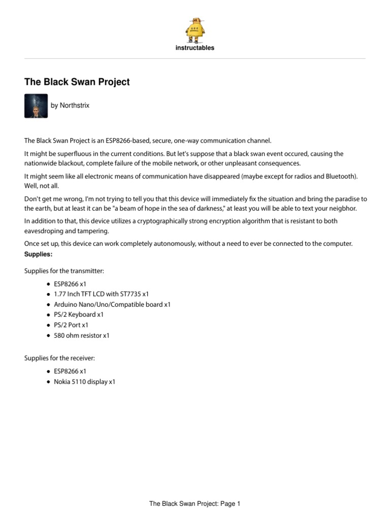 The Black Swan Project | PDF