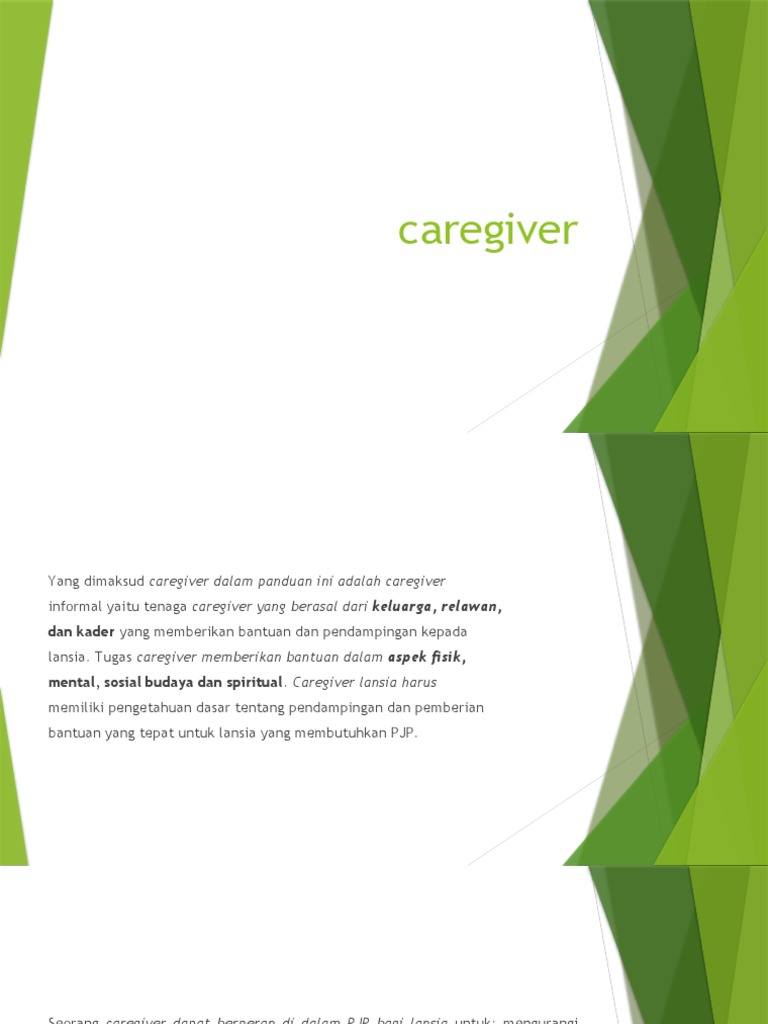 Materi Caregiver | PDF
