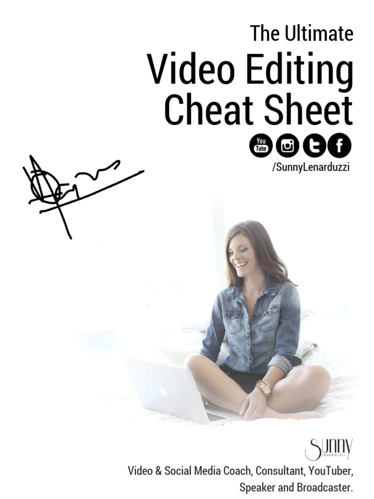 Video Editing Cheat Sheet Guide | PDF