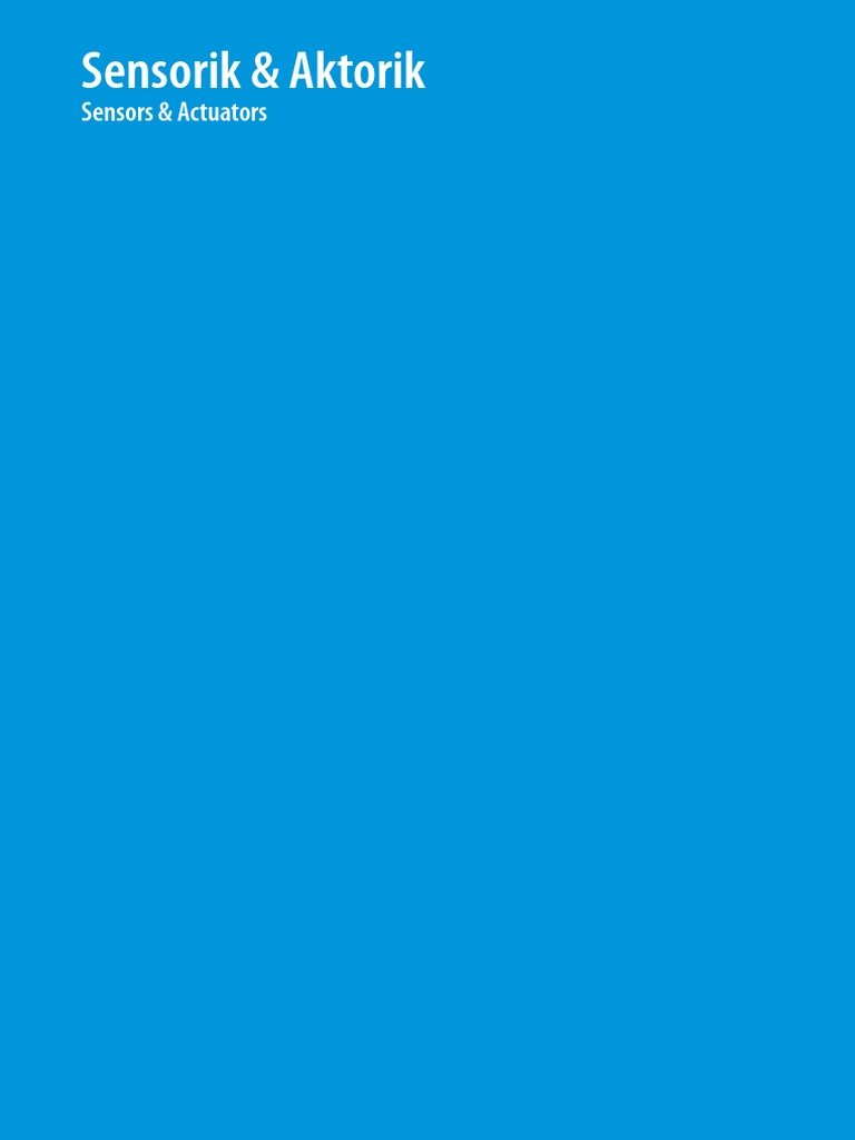 Sensorik & Aktorik: Sensors & Actuators | PDF