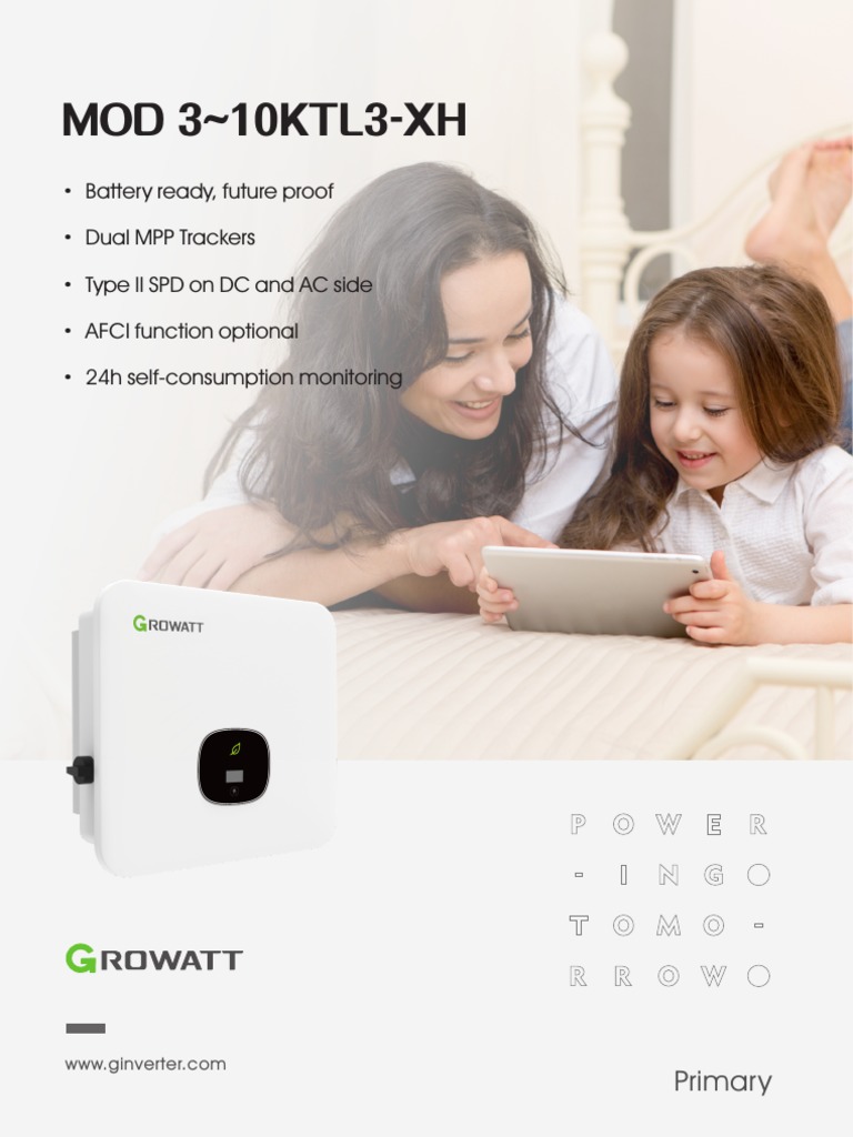 Growatt MOD 3-10KTL3-XH Datasheet | PDF | Electronic Engineering ...